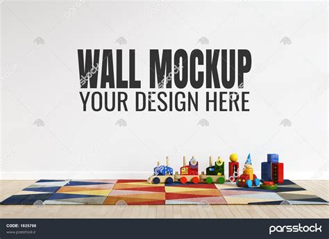 ماکت دیوار داخلی اتاق بازی کودکان با تزئینات اسباب بازی 1625700