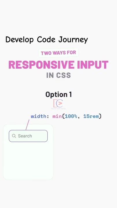 How To Make Input Field Responsive With Css Codinghtmlcsstutorial