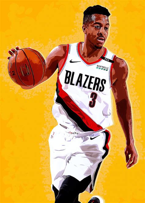 Art Portland Trail Blazers Player Cj Mccollum Cjmccollum Cj Mccollum