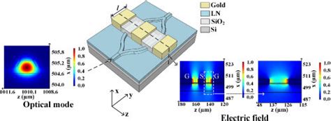 Schematic Of The Traveling Wave Mach Zehnder Modulator Download