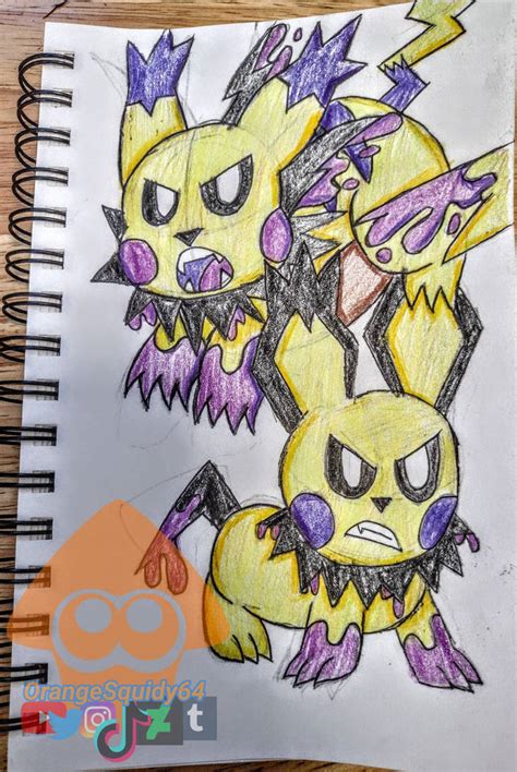 Pokemon Legends Za Pichu Pikachu Regional Forms By Orangesquidy64 On Deviantart