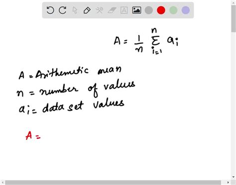Solved Find The Arithmetic Mean Of The Set Of Data 6158 And 10 4
