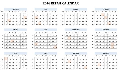 4 5 4 Retail Calendar 2026 Free Printable Pdf Download Retail Dogma