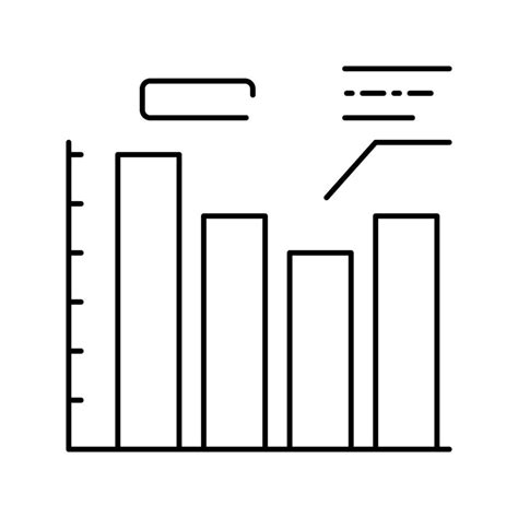 Infographic Analysis Line Icon Vector Illustration Sign 19004997 Vector