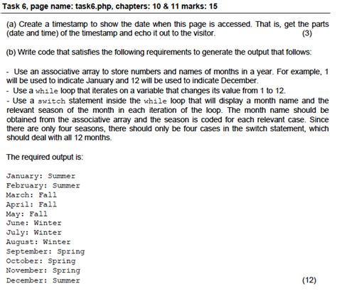 solved task 6 page name task6 php chapters 10 and 11