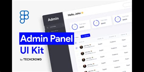 Admin Panel UI Kit Free Figma Template For Uncategorized