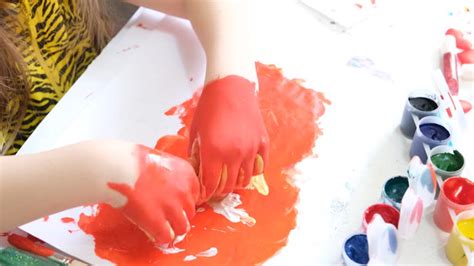 50 4 Girl Finger Paint Fun Stock Videos And Royalty Free Footage Istock