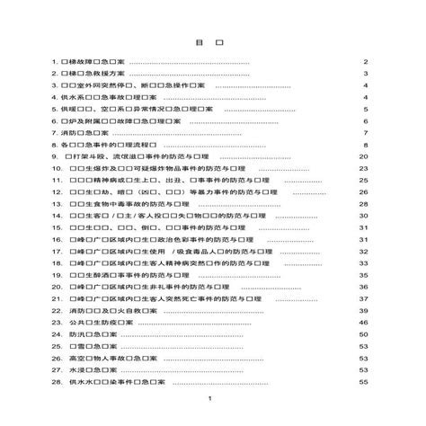 物业公司各类应急预案 全 pdf 工程项目管理资料 土木在线