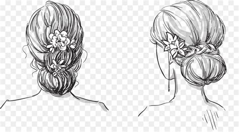 Hair Braid Sketch At PaintingValley Com Explore Collection Of Hair