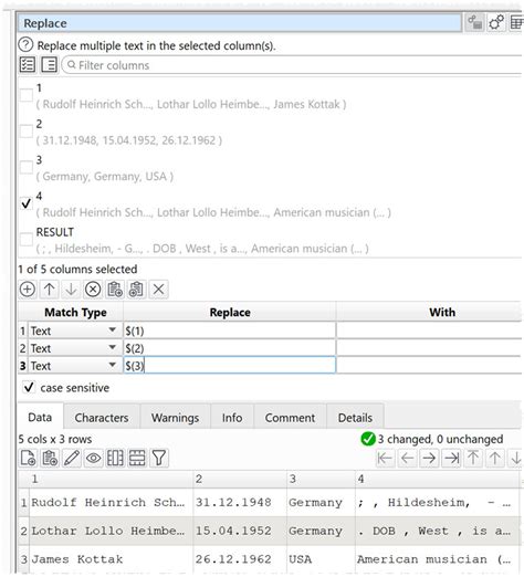 Removing Matching Data Question Easy Data Transform