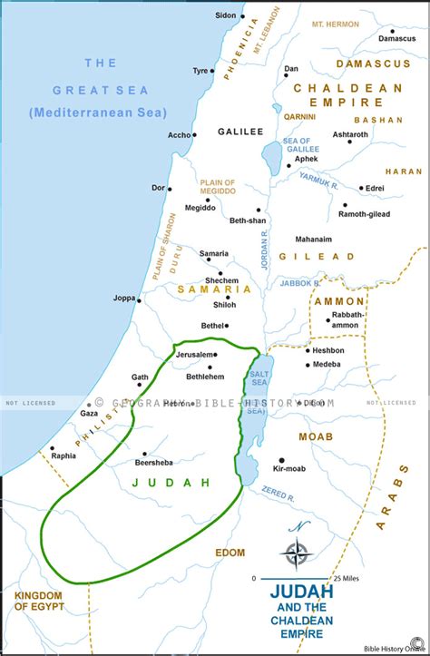 Map Of Judah And The Chaldean Empire The Epic Saga Of Triumph And
