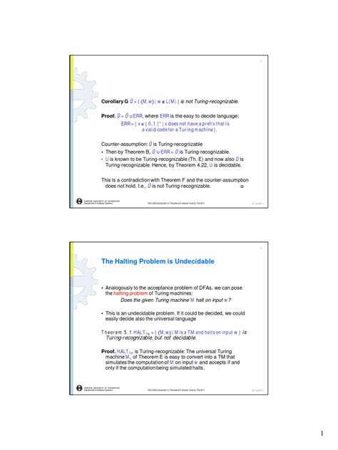 the halting problem is undecidable pdf automata theory syntax logic