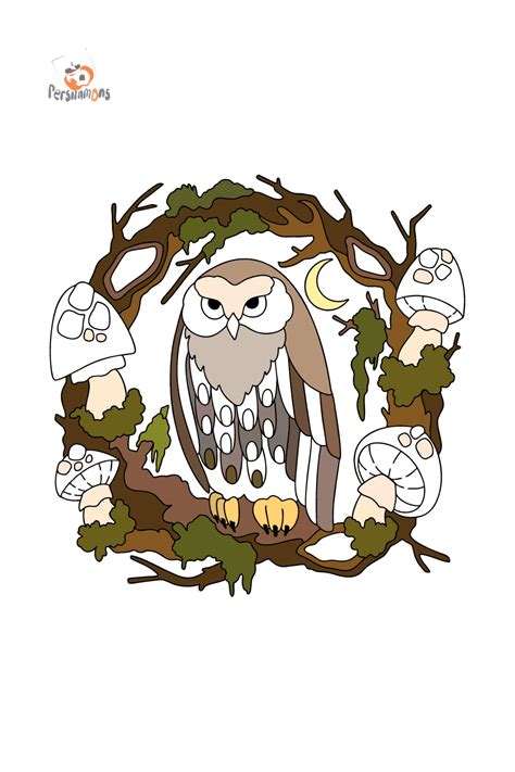 Mandala Owl Coloring Page Coloring For Adults Com