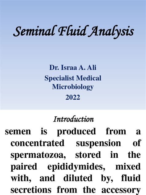 10 Seminal Fluid Analysis Pdf Semen Sexual Health 10 Seminal Fluid Analysis Pdf Semen Sexual Health