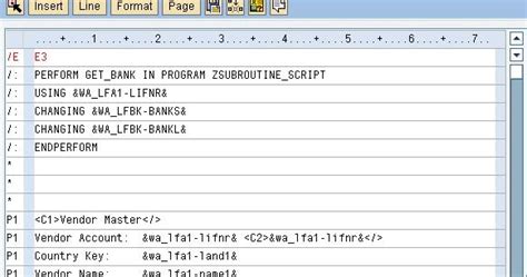 Subroutine In Sap Script Learnsapabap