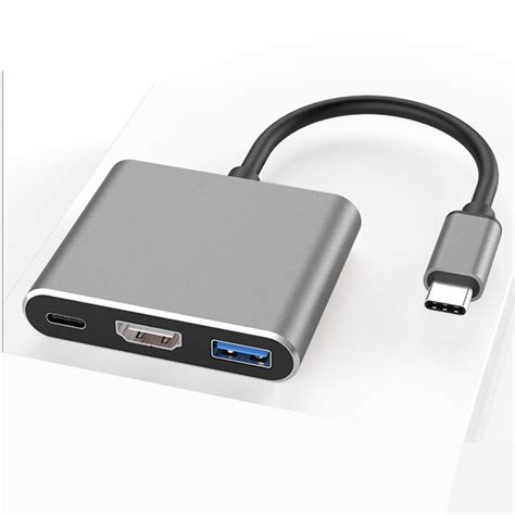 Review Hub Chuyển đổi Usb Type C 3in1 Sang Hdmi Usb 3 0 Cổng Sạc Nhanh Pd Type C Dành Cho