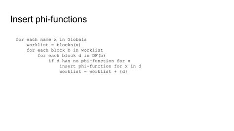 Ssa Phi Functions Placements Pdf Programming Languages Computing