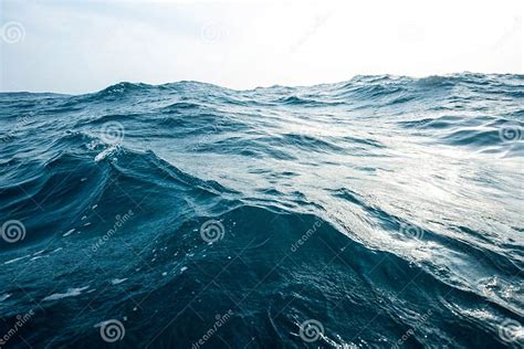 Deep Sea Waves And Water Surface Texture Stock Illustration