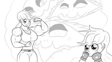 Rule 34 Abs Applejack Mlp Biceps Breasts Female Humanized