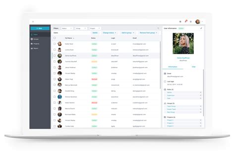 Javascript User Manager Widget I Webix
