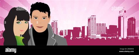 Daytime Cityscape Stock Vector Images Alamy