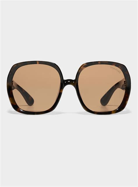 Saffron Xl Rounded Square Sunglasses Tom Ford Simons