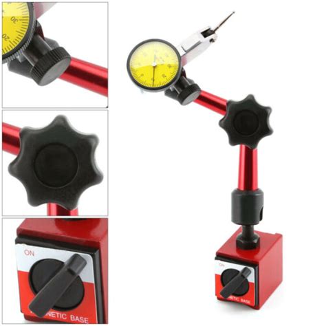 Precision Dial Test Indicator Dti Gauge Flexible Magnetic Base Holder