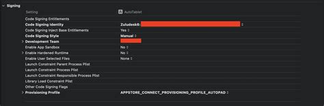 Ios How To Use A Code Signing Identity That Doesnt Match The Development Team In Xcode
