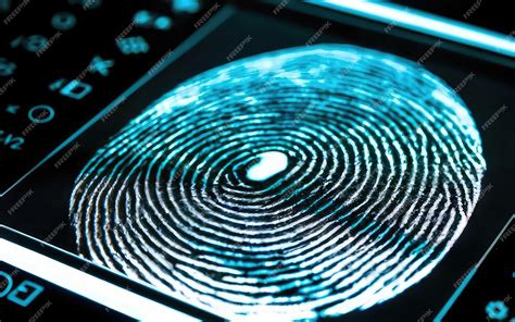 Premium Ai Image Advanced Biometric Security Digital Fingerprint