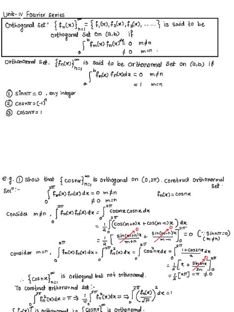 Unit Iv Fourier Series Part I Pdf