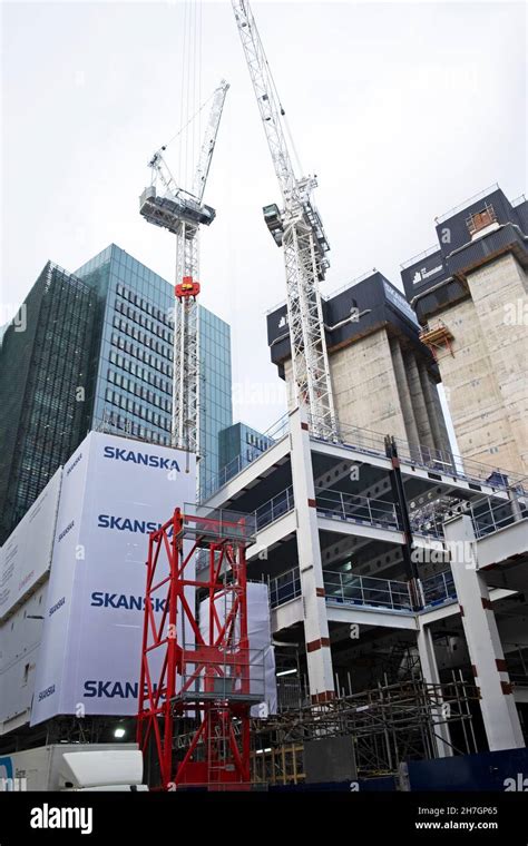 20 Ropemaker Building Skanska Construction Site On Ropemaker Street In