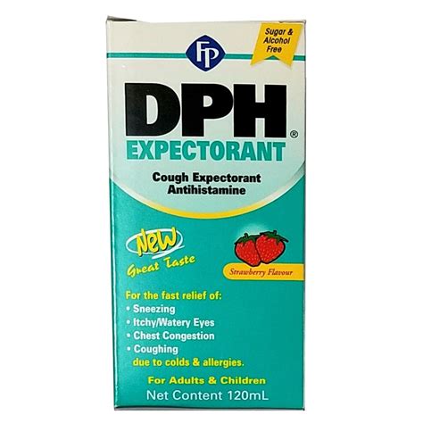 Dph Expectorant Cough Syrup And Antihistamine 120 Ml Bedessee