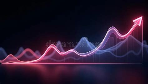A Dynamic Energy Graph With Sharp Peaks And Valleys Stock Illustration