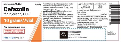 Cefazolin Injection Package Insert Prescribing Information