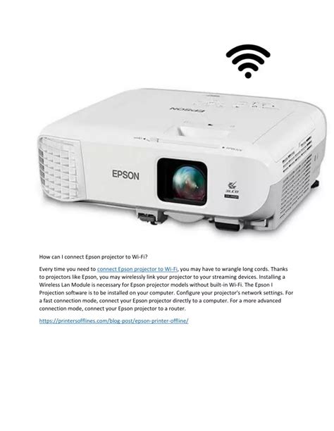 PPT How Can I Connect Epson Projector To Wi Fi PowerPoint Presentation ID