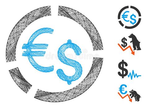 Currency Diagram Vector Mesh Network Model And Triangle Mosaic Icon Stock Vector Illustration