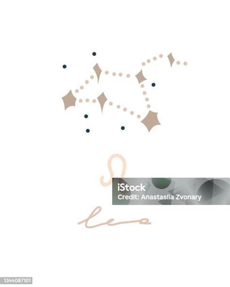 손으로 그린 벡터 추상 스톡 그래픽 간단한 점성술 천체 일러스트 별자리 컬렉션 현대 예술 현대 인쇄 템플릿 기호 별과 조디악