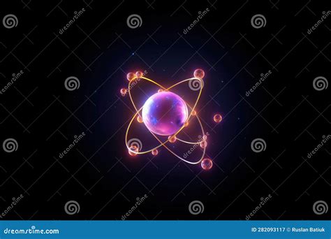 Atomic Nucleus Electrons Neutrons Protons Model Shows That An Atom Is Mostly Empty Space With