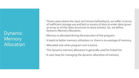 Dynamic Storage Allocation Techniques In Compiler Design Pptx