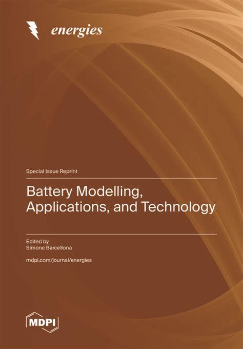 Battery Modelling Applications And Technology Mdpi Books
