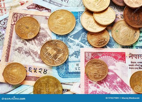 Close Up Picture Of Nepalese Rupee Stock Image Image Of Symbol Bank