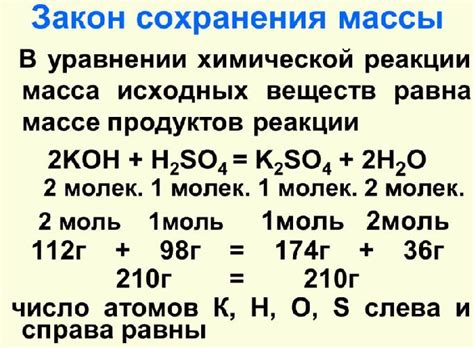 Закон сохранения массы веществ – суть в химии (8 класс)