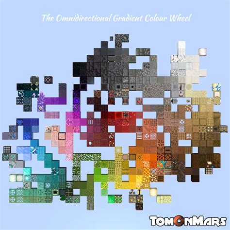 1 21 Minecraft Gradient Color Wheel For Block Palettes R Minecraftbuilds
