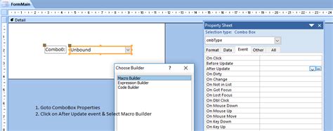 Ms Access Combo Box To Open Form Stack Overflow