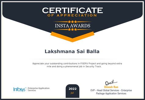 Balla Lakshmana Sai On Linkedin Infoscion