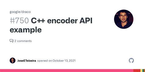 C Encoder API Example Issue Google Draco GitHub