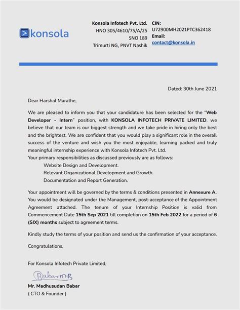 Harshal Marathe On Linkedin Im Excited To Share With You That I Have Received Web Developer