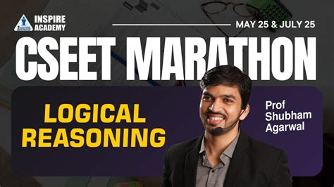 Cseet Marathon Logical Reasoning May 25 July 25 Prof Shubham