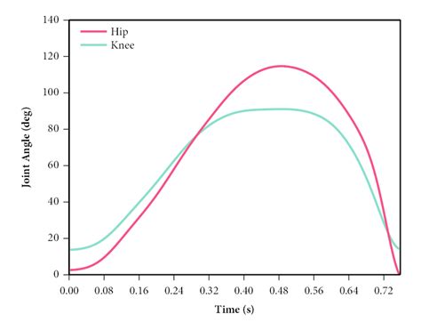 1 Hip And Knee Joint Angles Recorded In The Sagittal Plane From One