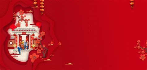 过年卡通形象背景图片 过年卡通形象背景素材图片 千库网